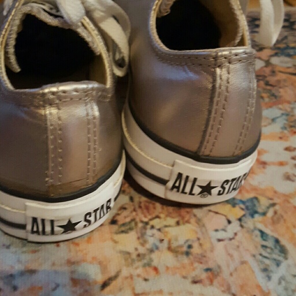Converse | Shoes | Metallic Gold Allstar Converse | Poshmark